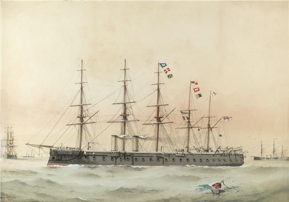 William Mackenzie Thomson | The Minotaur-class armoured frigate HMS ...
