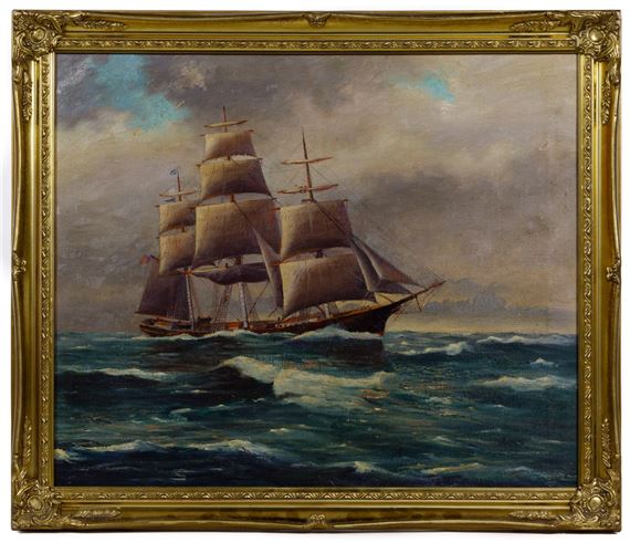 Gordon Grant | ship at sea | MutualArt