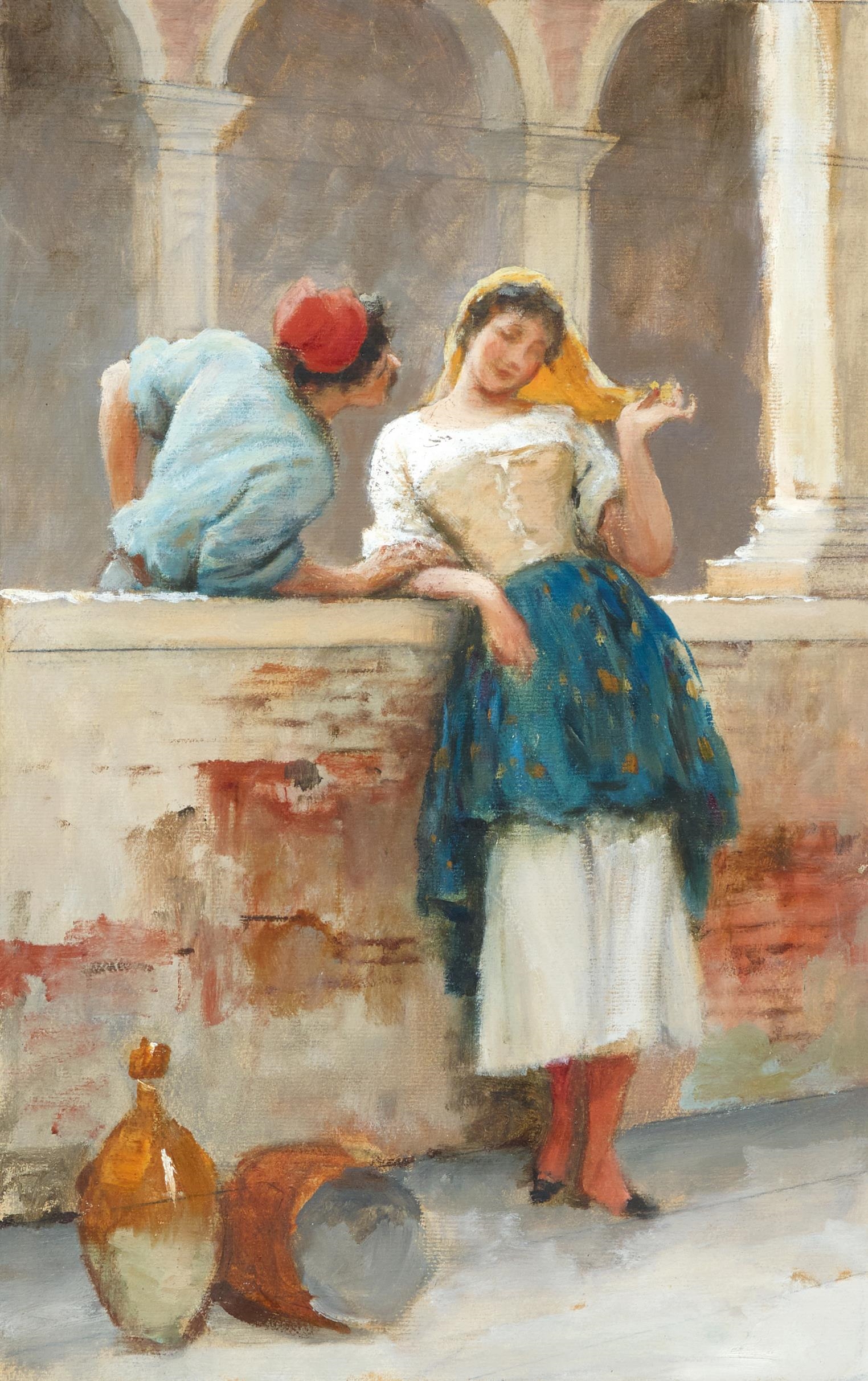 Eugene de Blaas | Flirtation | MutualArt