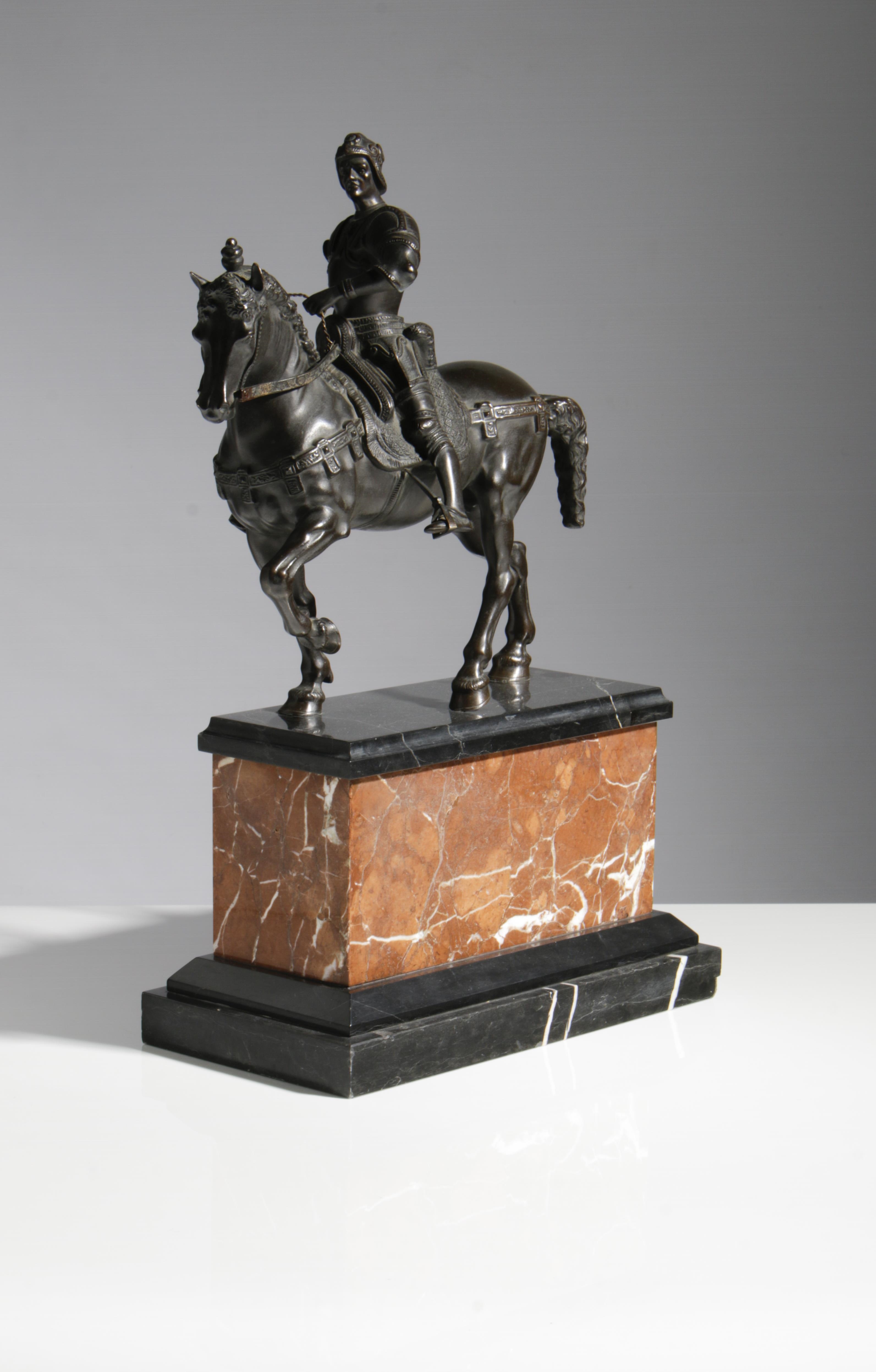 Andrea del Verrocchio | Reiterstatuette des venezianischen Condottiere ...