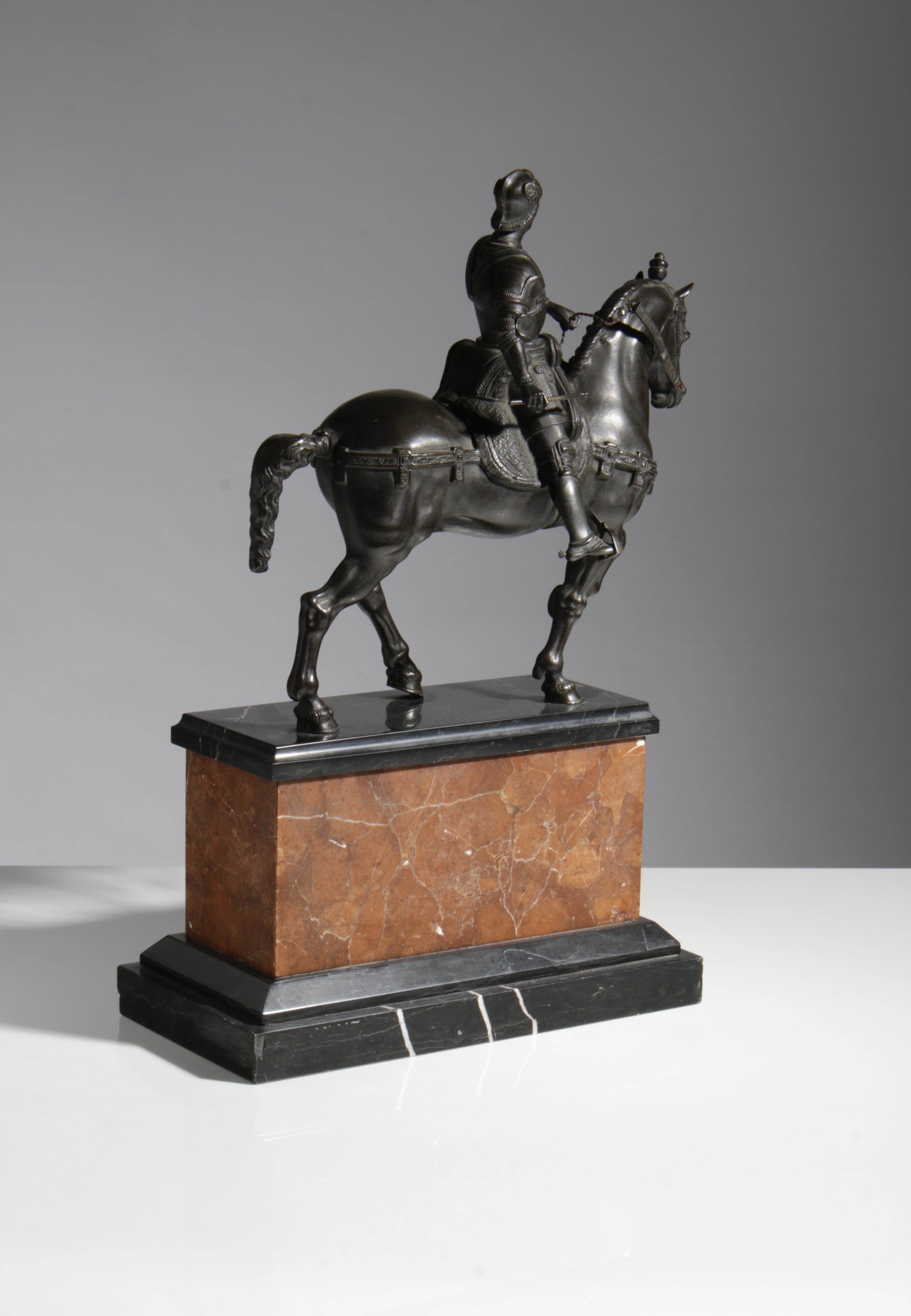 Andrea del Verrocchio | Reiterstatuette des venezianischen Condottiere ...