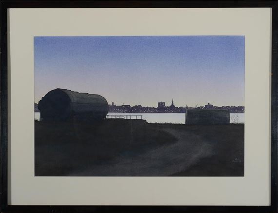 Bill Jewell | Night Sky, Portland | MutualArt