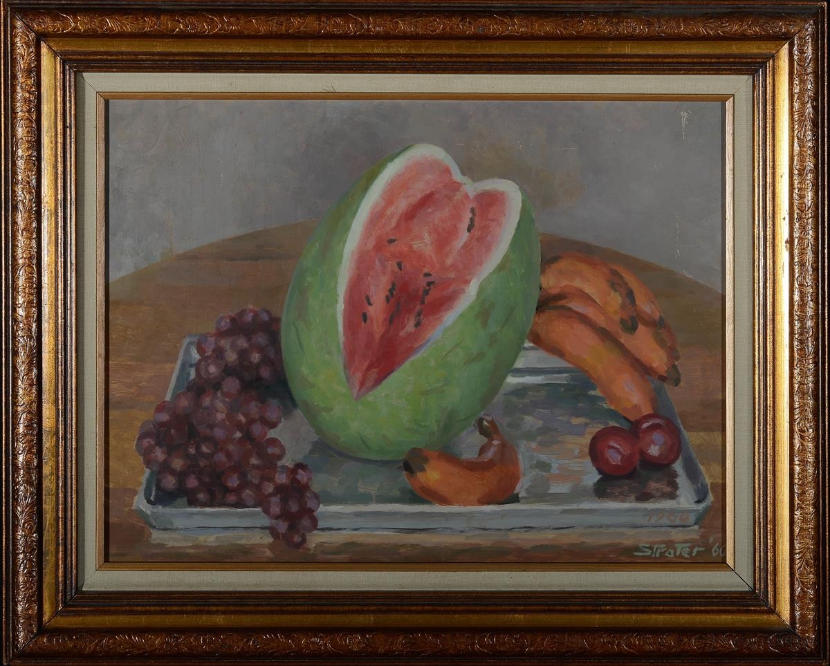 Henry Strater | Ripe Bananas and Watermelon (1960) | MutualArt