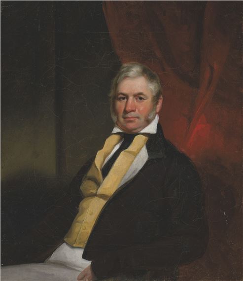 George Chinnery | PORTRAIT OF THOMAS HOOKE PEARSON (1806-1892), WITH A TERRACE AND LANDSCAPE ...