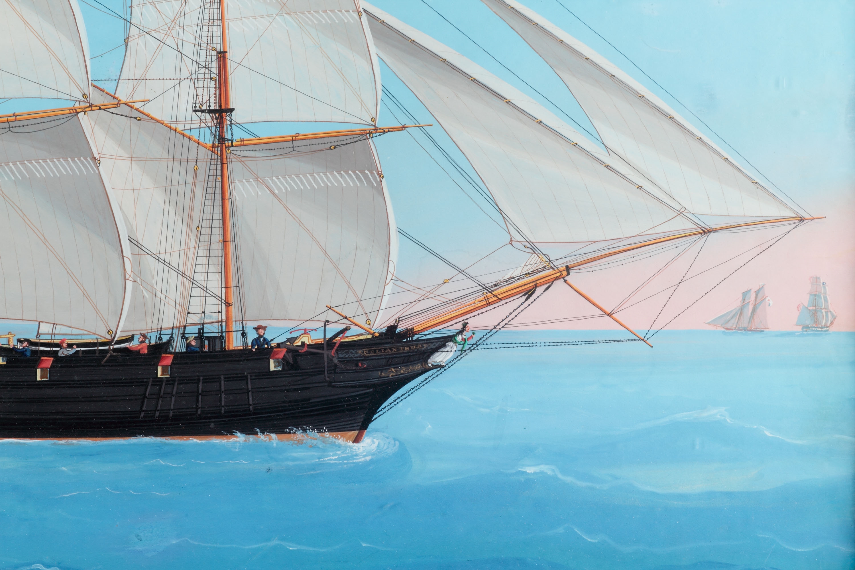 Michele Funno | A Portrait of the Two Masted Brig ‘Helianthus of London ...