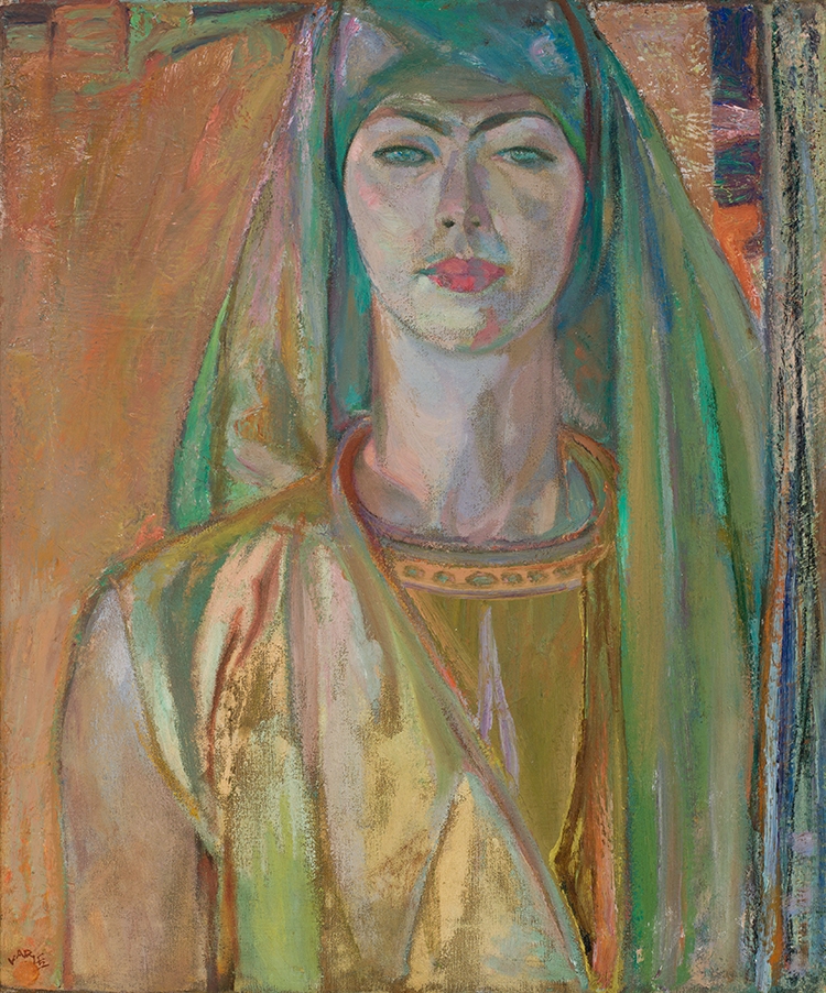 Frederick Horsman Varley | Green and Gold, Portrait of Vera (1933 ...