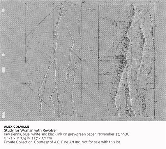 Alex Colville | Woman with Revolver (1987) | MutualArt