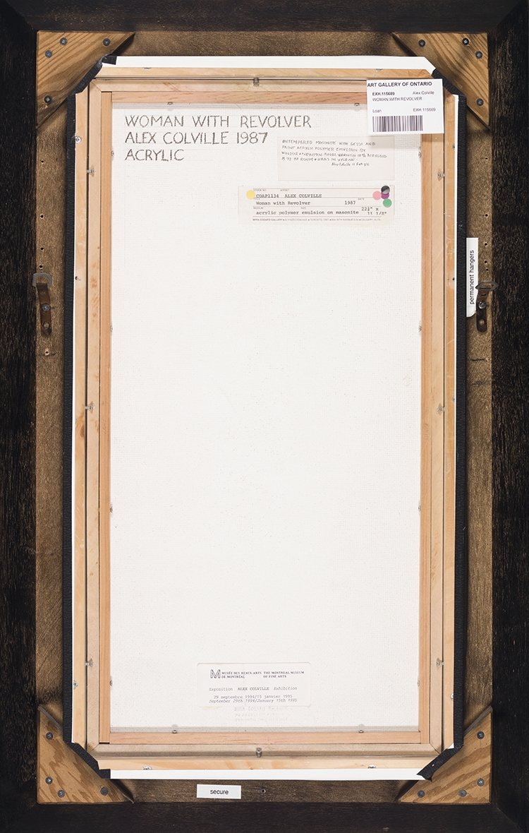 Alex Colville | Woman with Revolver (1987) | MutualArt