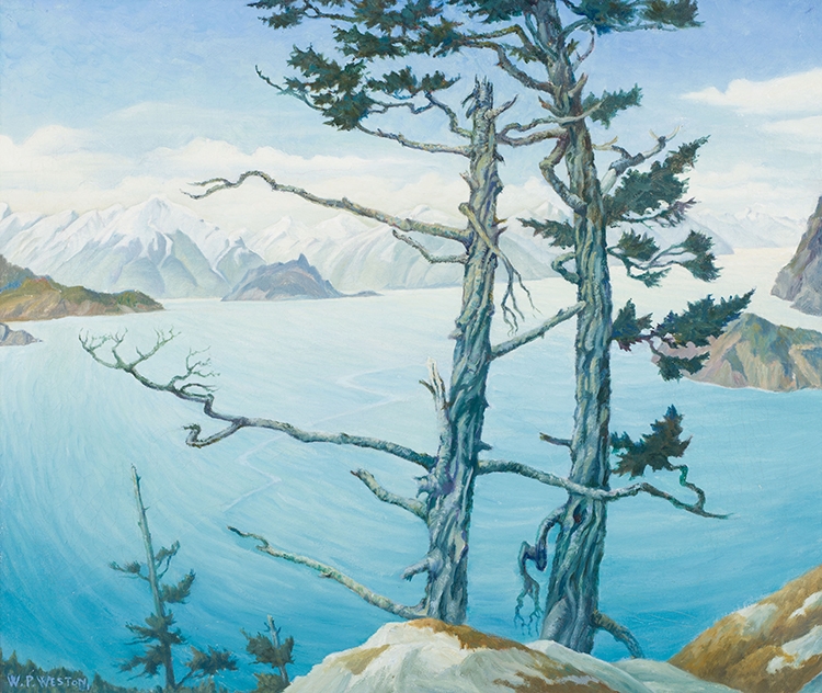 William Percival Weston | Coast Scene, Howe Sd., BC (1961) | MutualArt