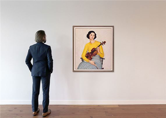 Randolph Stanley Hewton | Portrait of Miss Audrey Cook | MutualArt