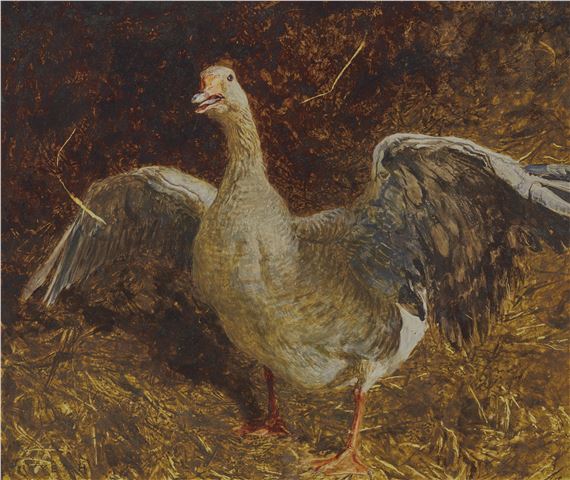 Jamie Wyeth | Angry Gander (1987) | MutualArt