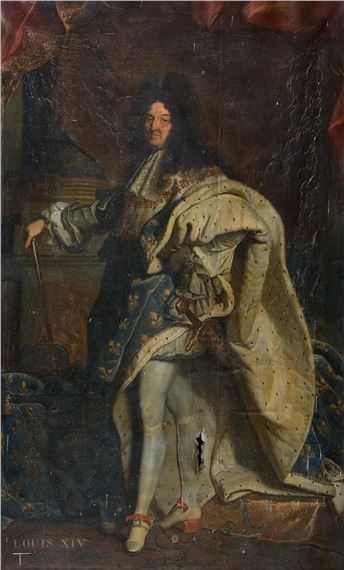 Hyacinthe Rigaud | Portrait of Louis XIV in coronation costume | MutualArt