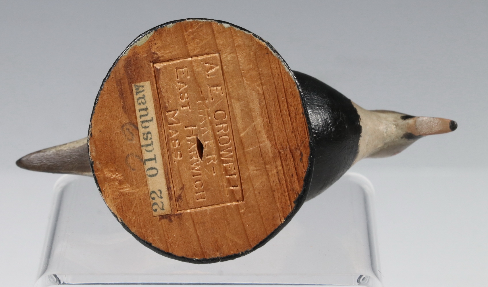 A. Elmer Crowell | Oldsquaw Drake Miniature Duck Decoy | MutualArt