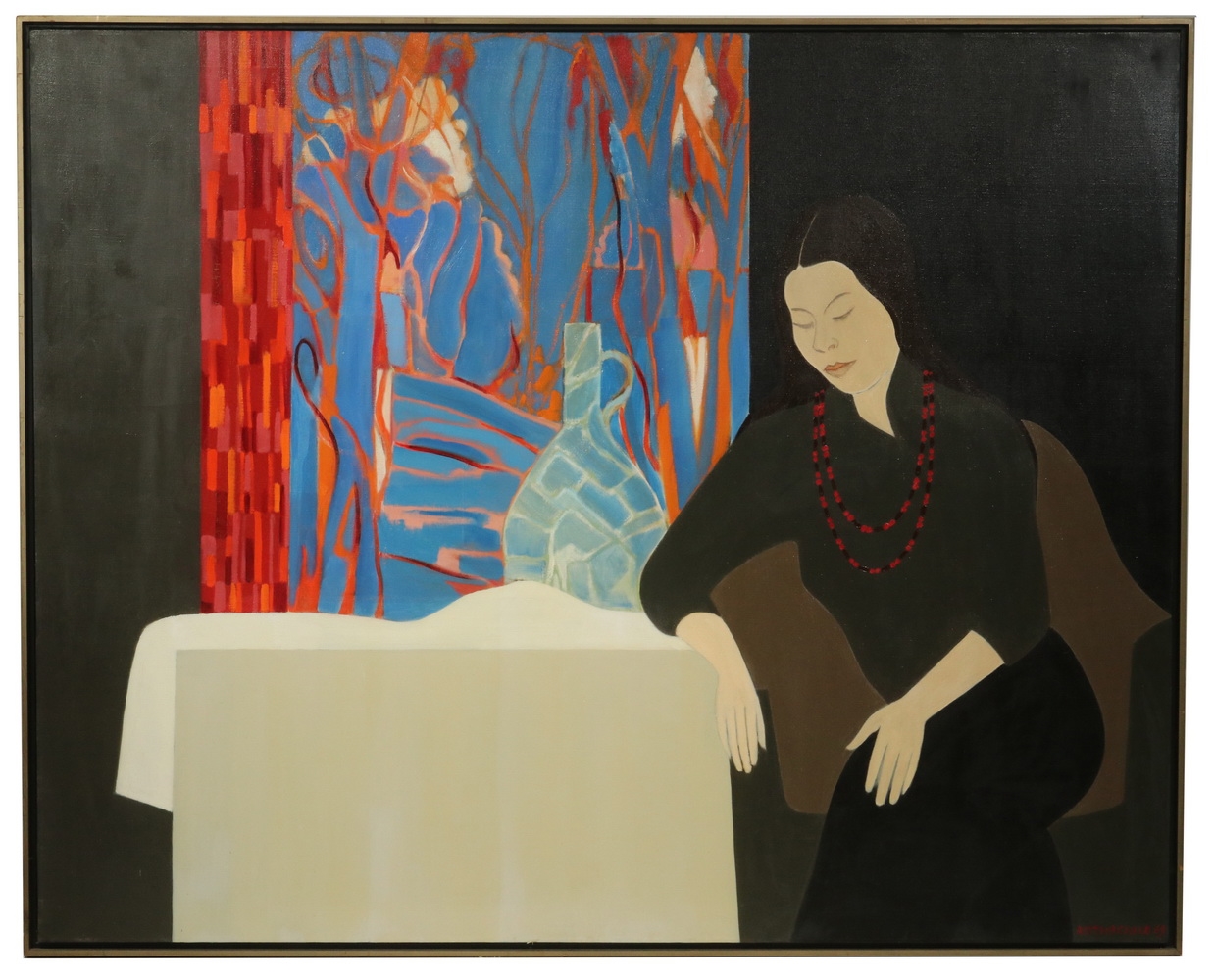 Judith Rothschild | Self-Portrait with Jug and Painting (69) | MutualArt