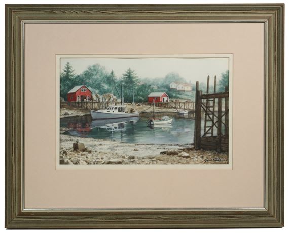 Gene Klebe | Low Tide Harbor | MutualArt