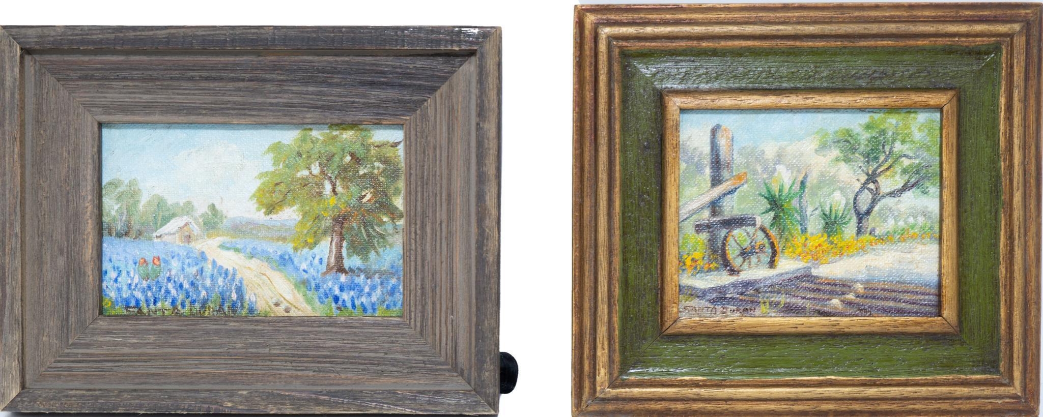 Santa Duran | Two Works: Cattle Guard and Bluebonnets | MutualArt