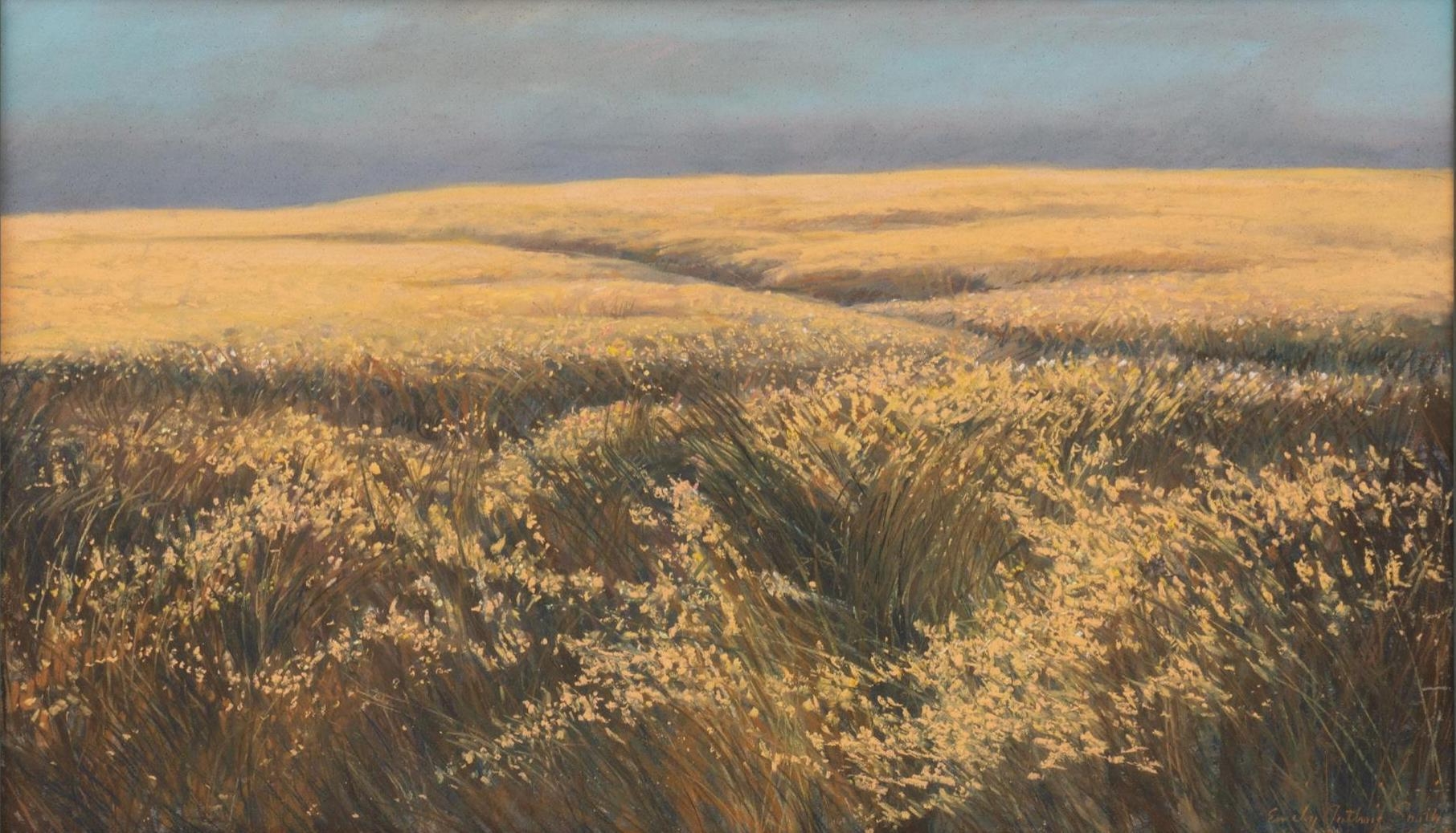 Emily Guthrie Smith | Portrait of a Little Girl with Flower | MutualArt