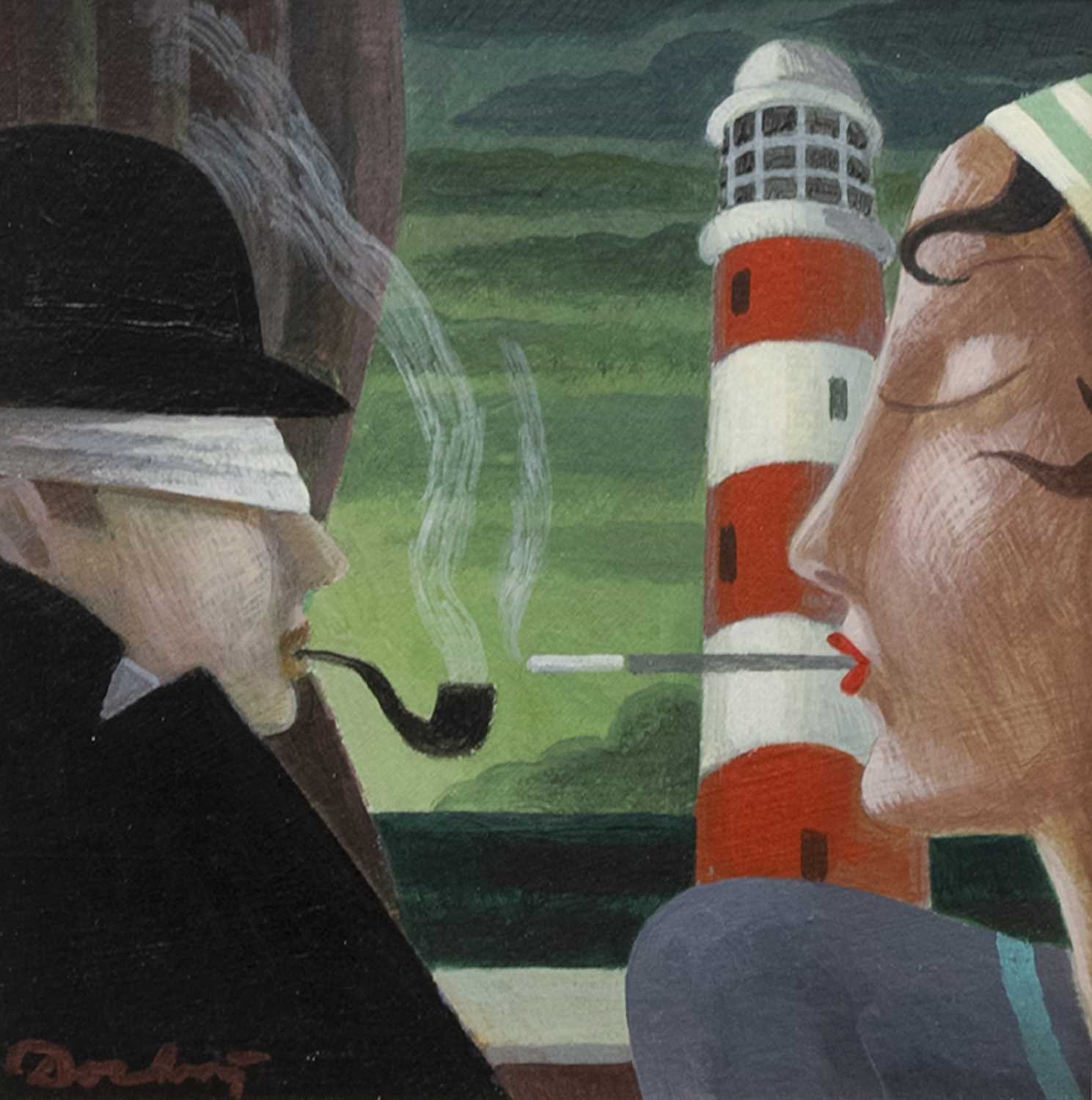 Frank Docherty | THE LIGHTHOUSE KEEPERS | MutualArt