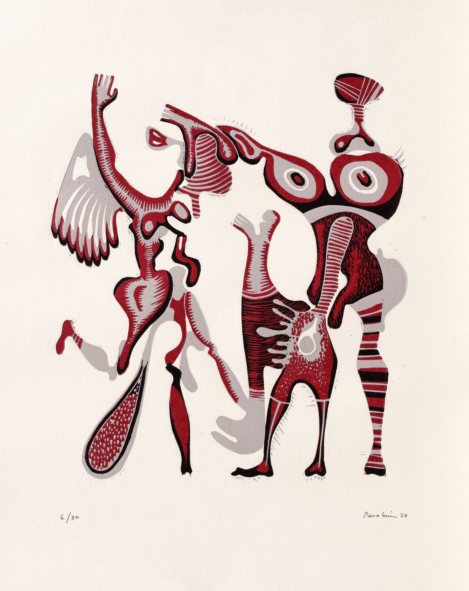 Jules Perahim | Elated characters (1977) | MutualArt