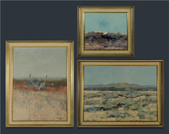 Max Nicholson | Three works: 'Morning Display'; 'Grampians Twilight ...
