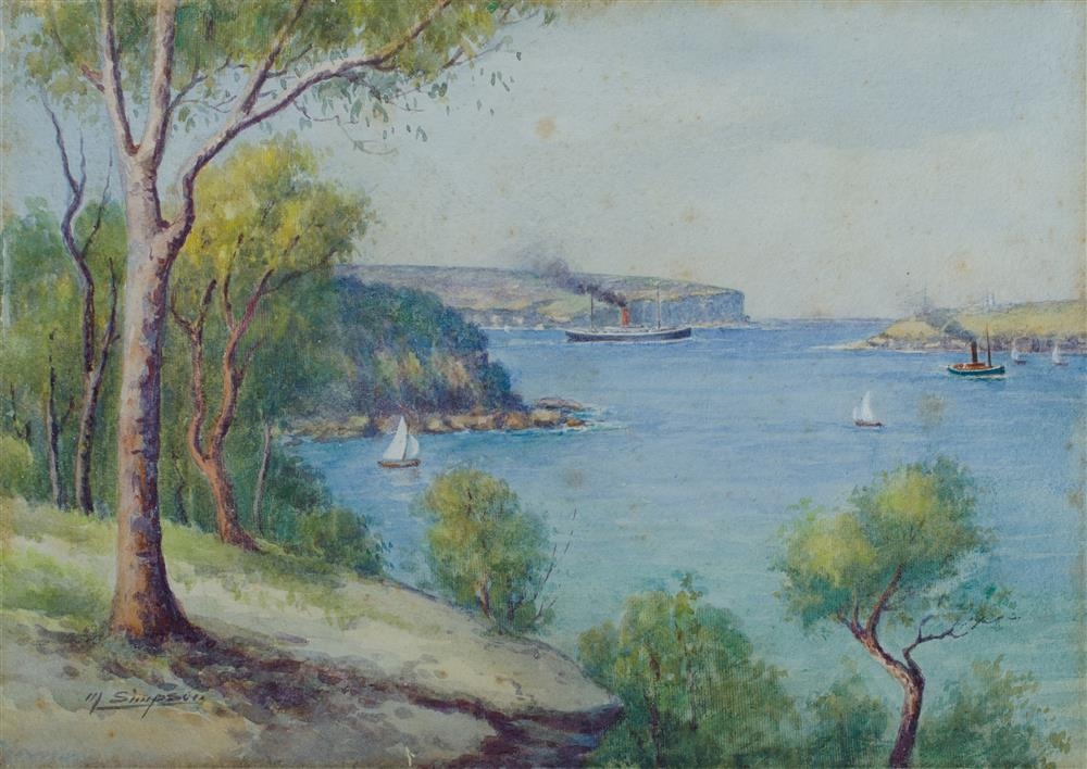 Mary Simpson | The Heads from Sydney Harbour | MutualArt