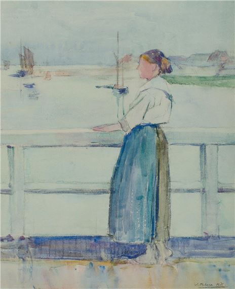 Joseph Milner Kite | Lady Looking Out to Sea | MutualArt