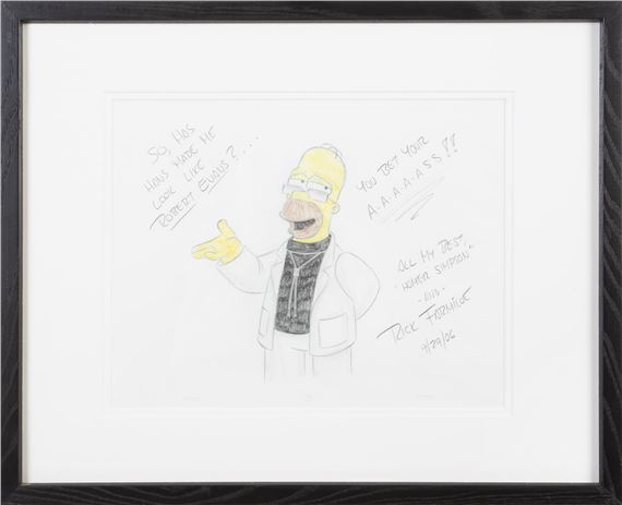 Rick Farmiloe | DRAWING OF HOMER SIMPSON DRESSED AS ROBERT EVANS ...