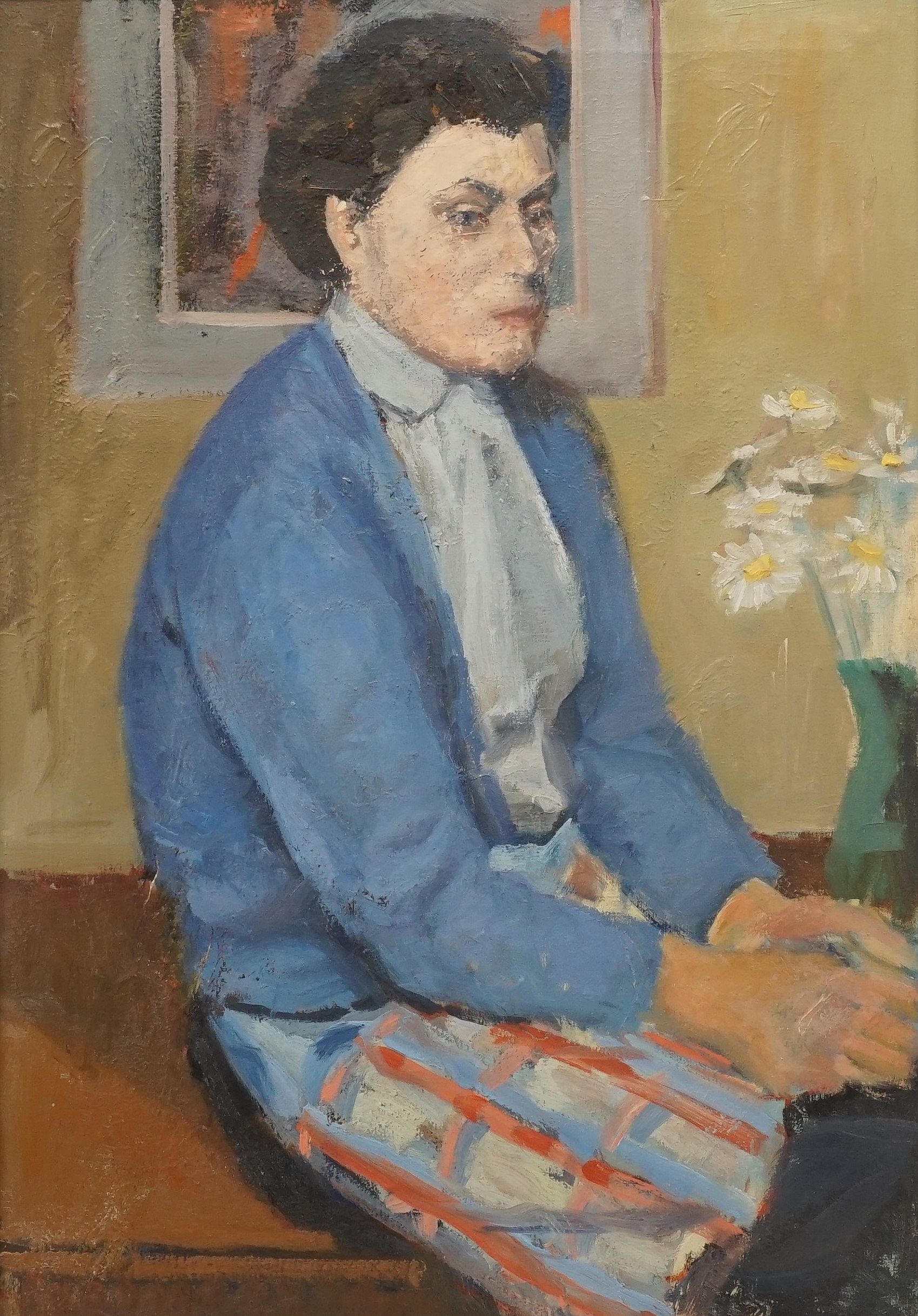Modernist School, 20th Century | The piano player (portrait of Mathilde ...