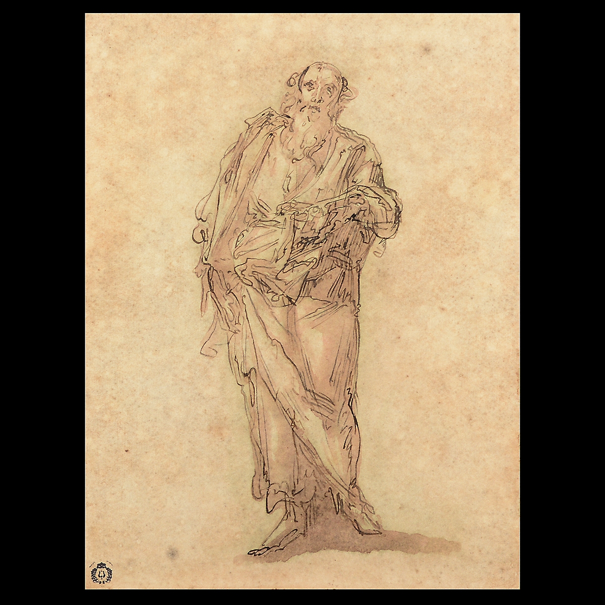 Luca Cambiaso | Study for Saint or Apostle | MutualArt