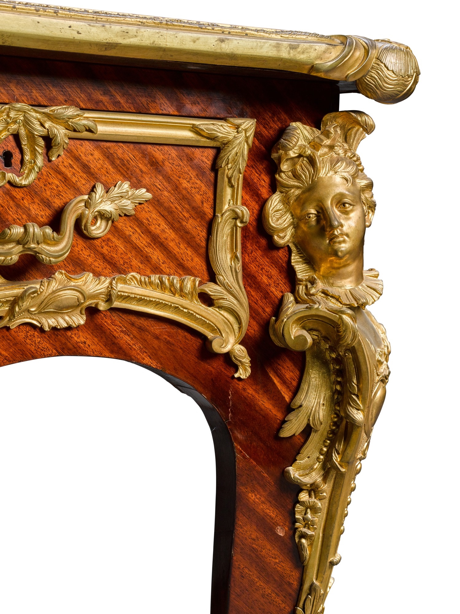 Charles Cressent | A LOUIS XV STYLE GILT-BRONZE MOUNTED BOIS SATINÉ ...