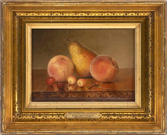 Robert Spear Dunning | Still life of pears, peaches and cherries. (1880 ...