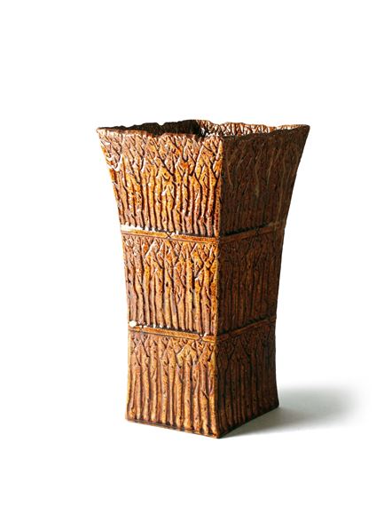 Ito Tozan | A JAPANESE BROWN GLAZED VASE | MutualArt