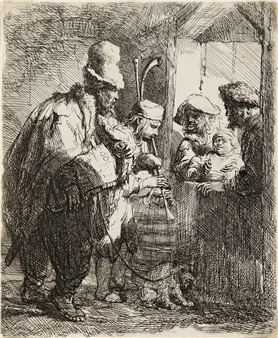 van Rijn Rembrandt | The Strolling Musicians (Circa 1635) | MutualArt