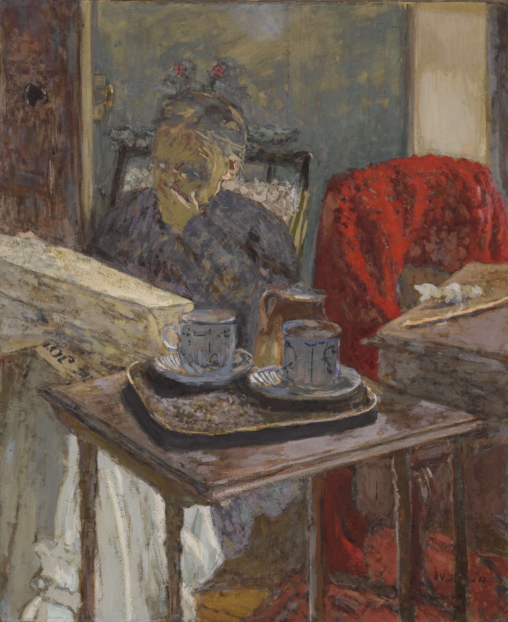 Édouard Vuillard | MADAME VUILLARD LISANT LE JOURNAL | MutualArt