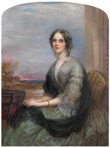 George Richmond | Portrait of Elizabeth Winthrop | MutualArt