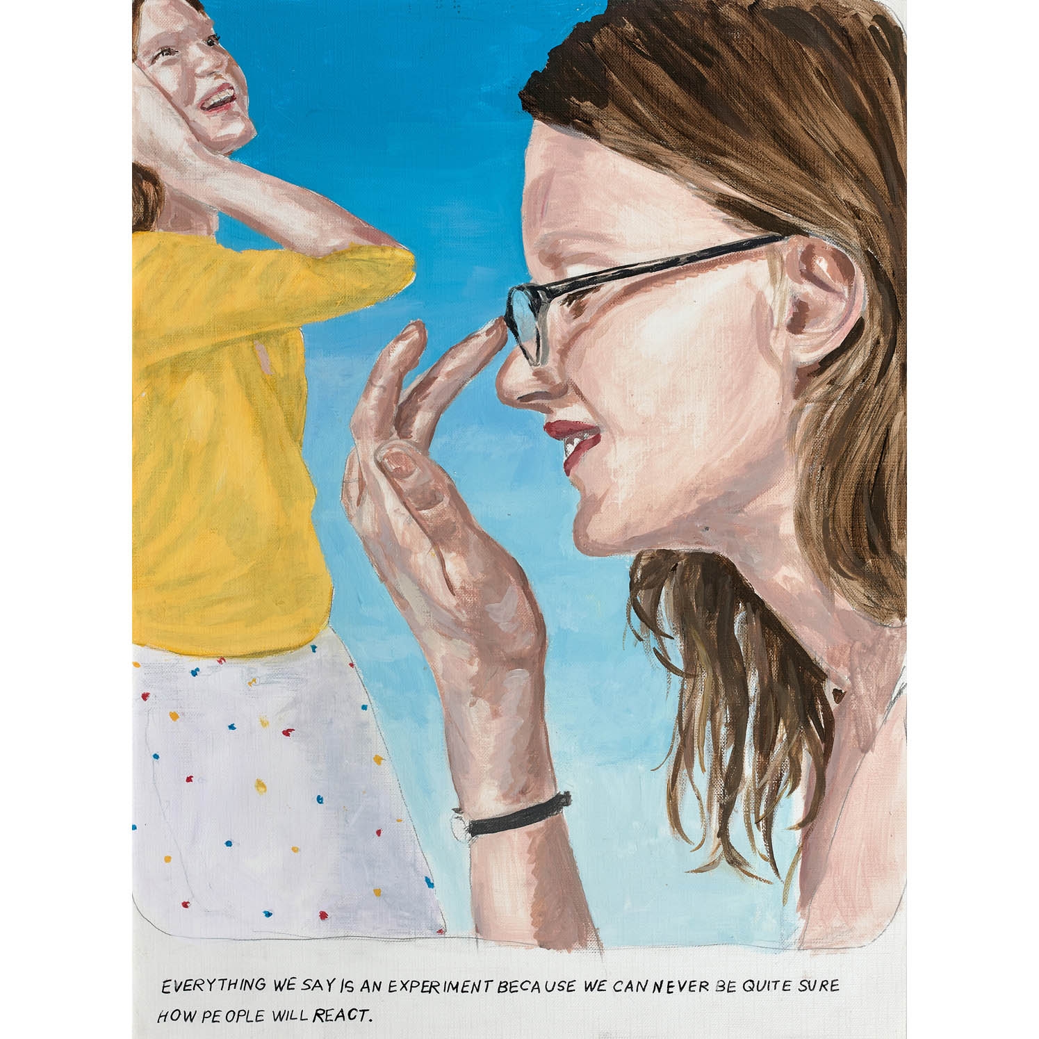 Markus Muntean & Adi Rosenblum | Untitled, (Everything we say is an experiment because we can ...