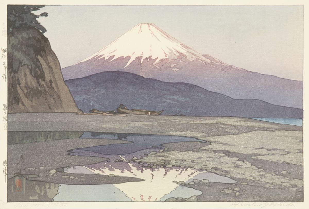 Hiroshi Yoshida | Fuji from Okitsu (1928) | MutualArt