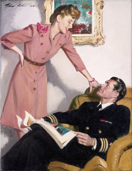 Pruett Alexander Carter | Pilot with a magazine | MutualArt
