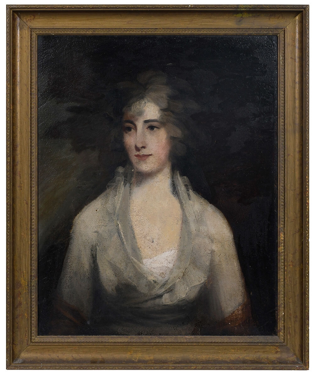 Sir Thomas Lawrence | Portrait of a lady wearing a lace bonnet (Circa ...