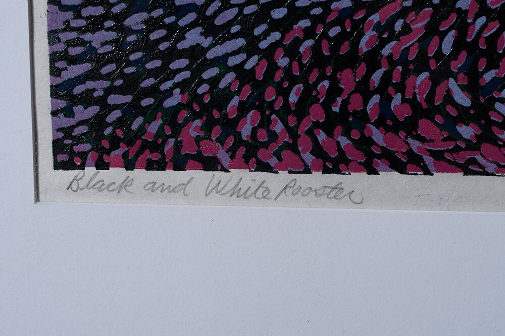 Barry E. Wilson | Black and White Rooster | MutualArt