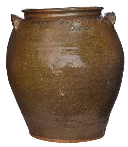Dave Drake | Edgefield Stoneware Jar (1859) | MutualArt