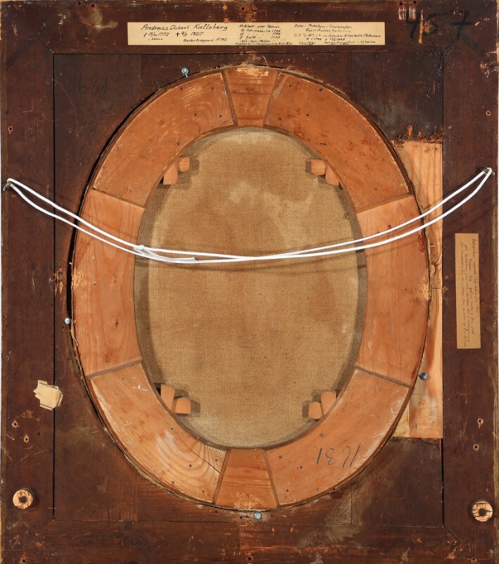 C. G. Kratzenstein Stub | Portrait of Andreas Dobert Kalleberg in black ...