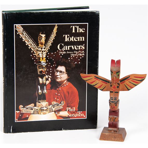 Ellen Neel | Carved Model Totem Pole, PLUS The Totem Carvers | MutualArt