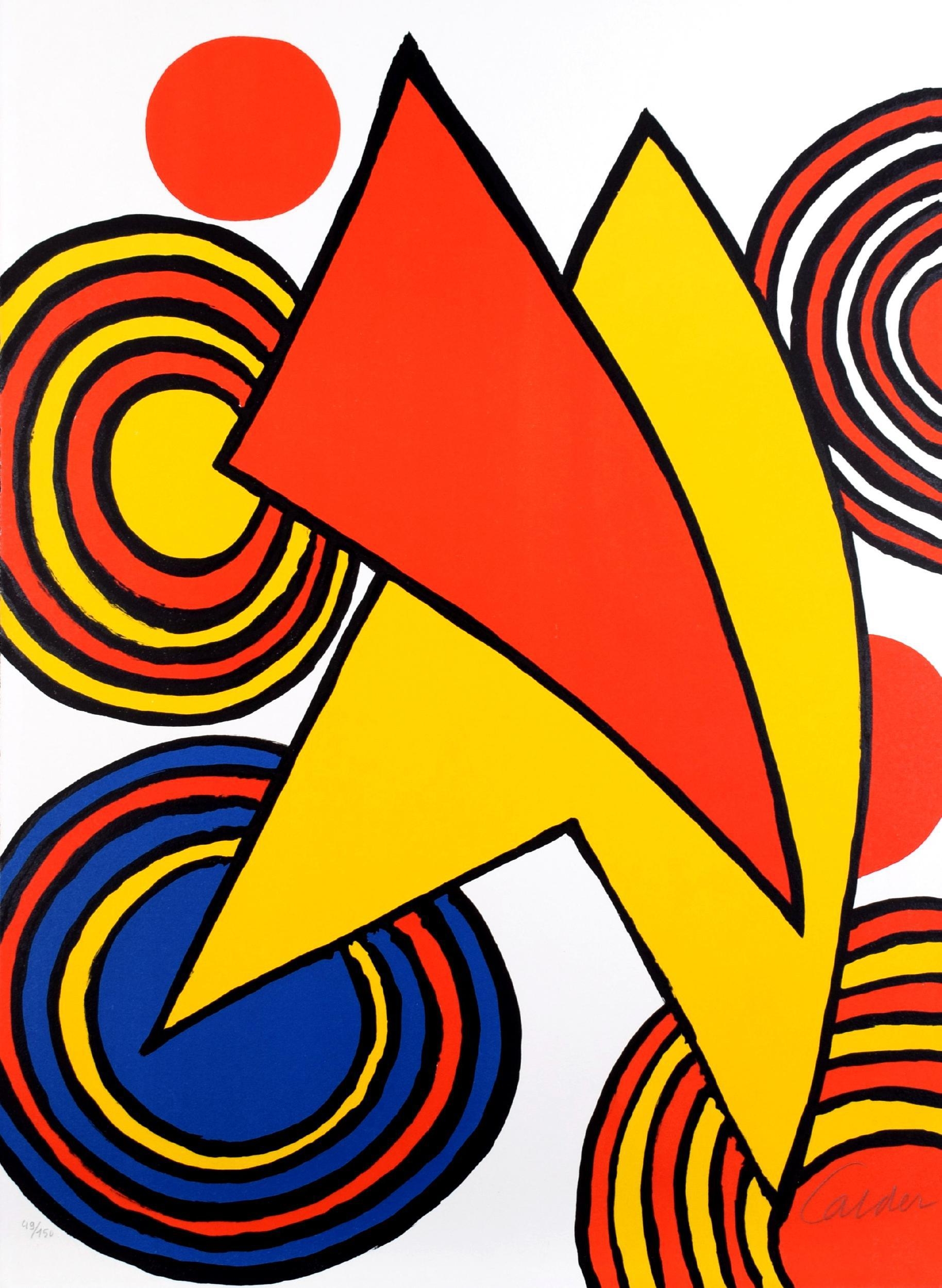 Alexander Calder | The Triangles and Spirals (1973) | MutualArt