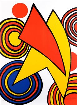 Alexander Calder | The Triangles and Spirals (1973) | MutualArt