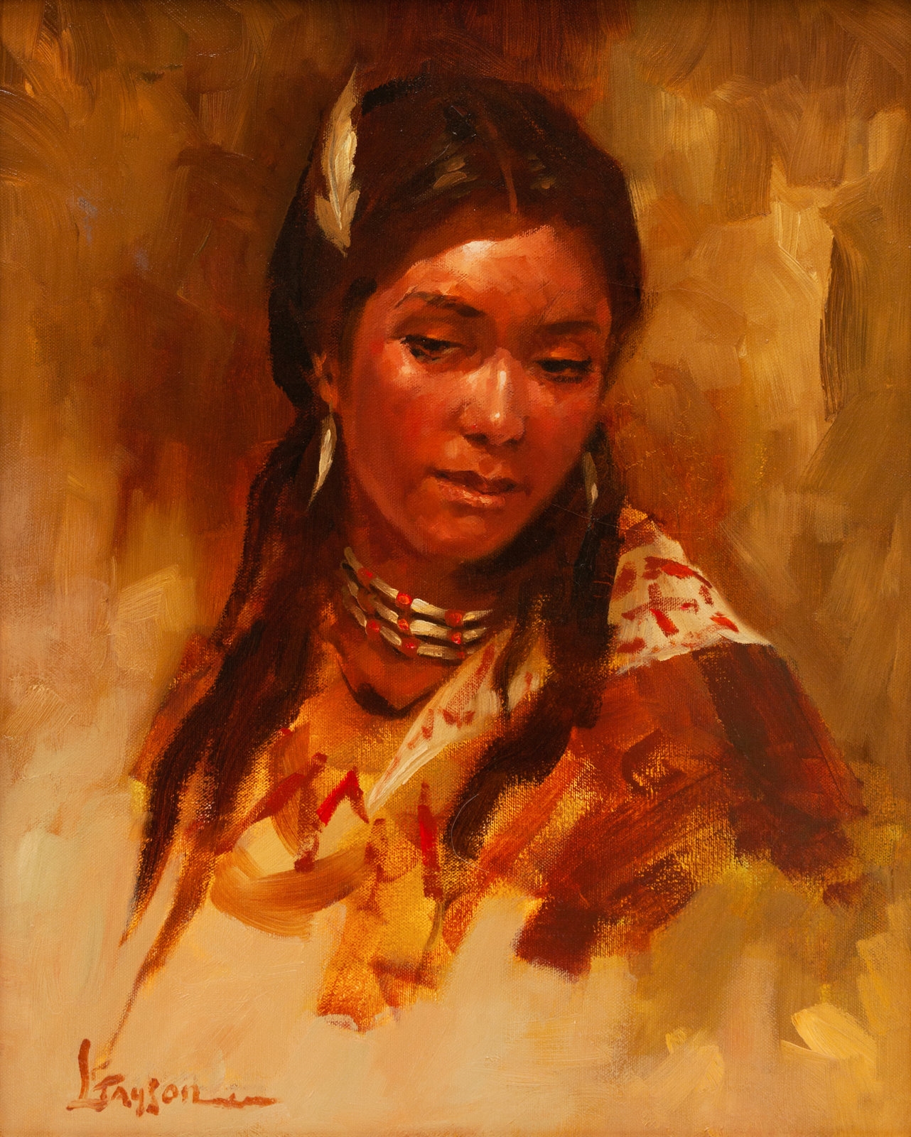 Lyle Tayson, Sr. | Pair of Indian Portraits | MutualArt