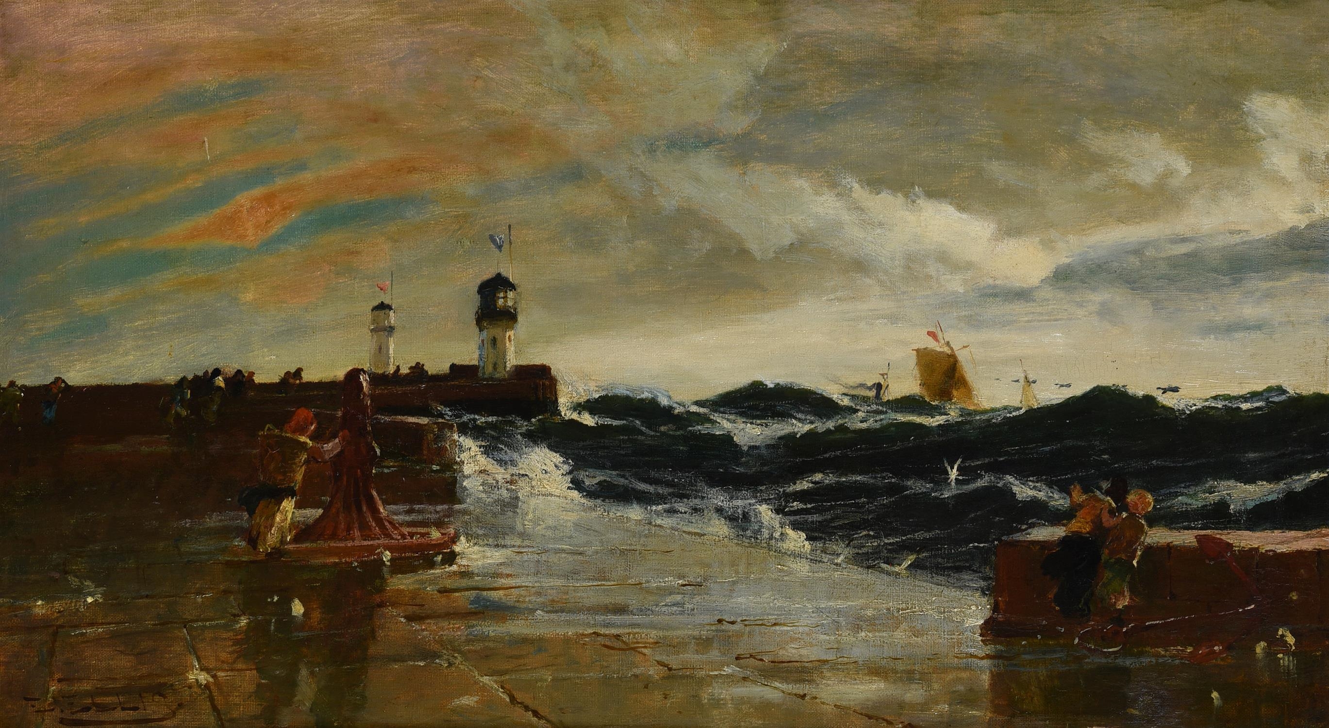 Edwin Ellis | At the pier | MutualArt