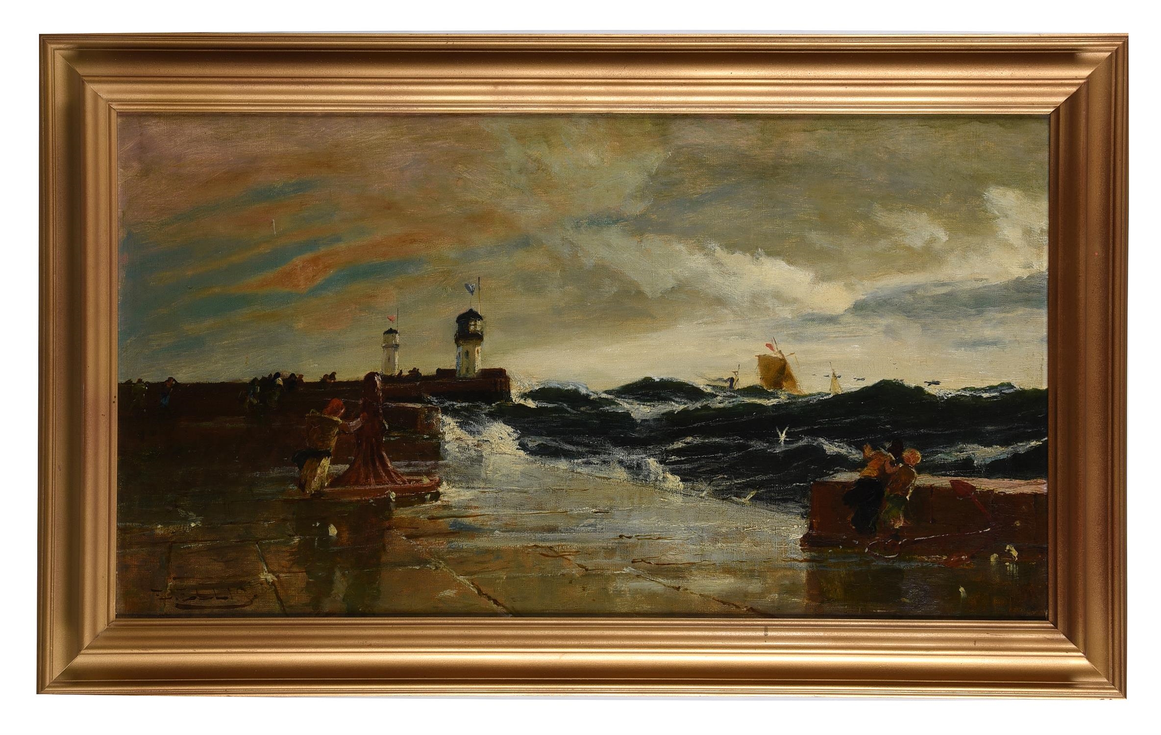 Edwin Ellis | At the pier | MutualArt