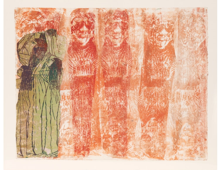 Nancy Spero | Three Running Figures | MutualArt