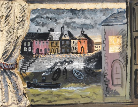 John Piper | Harbour through a window (1934) | MutualArt